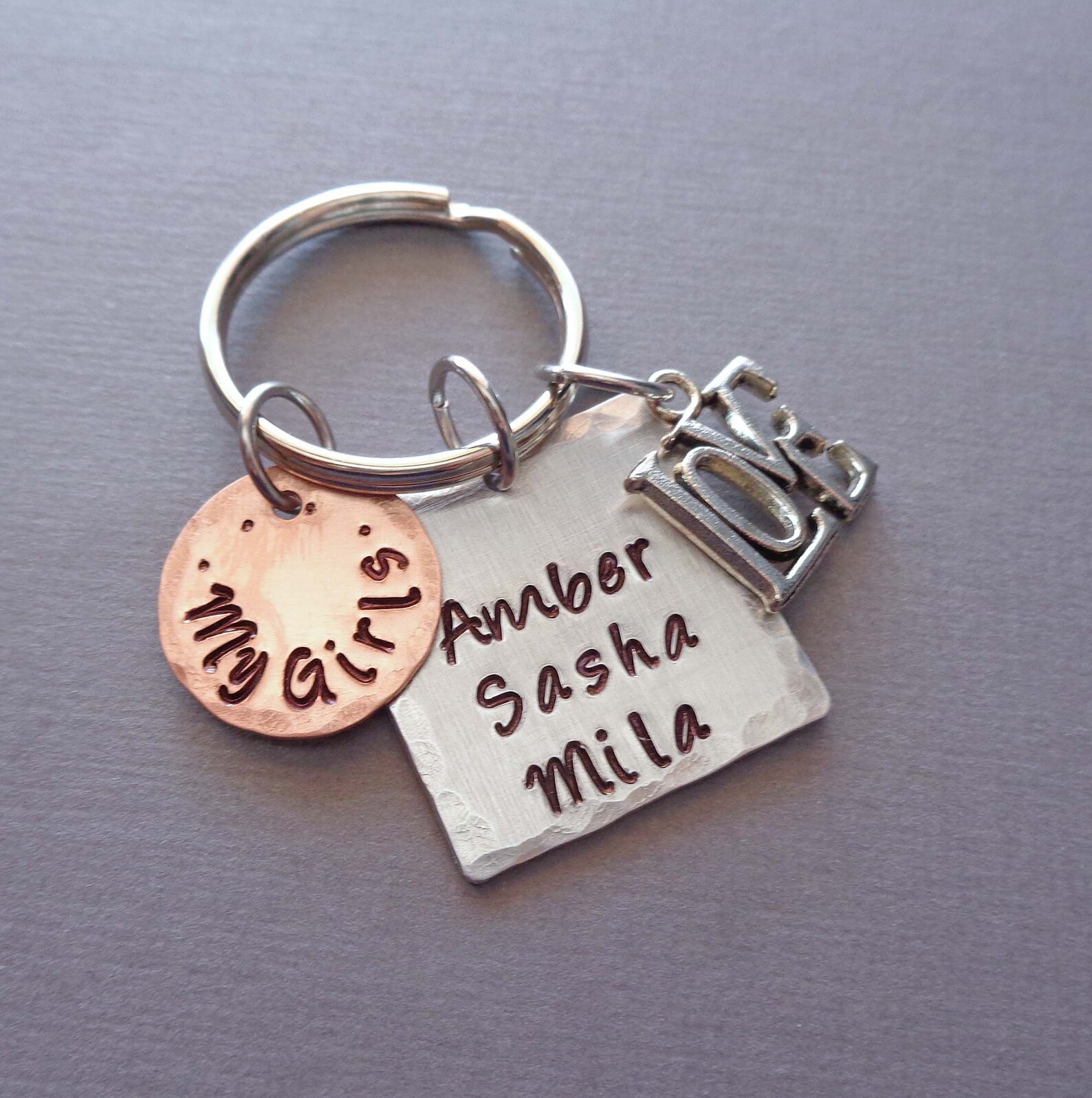 My Boys Keychain Love My Girls Personalized Mom Gift Love - Etsy