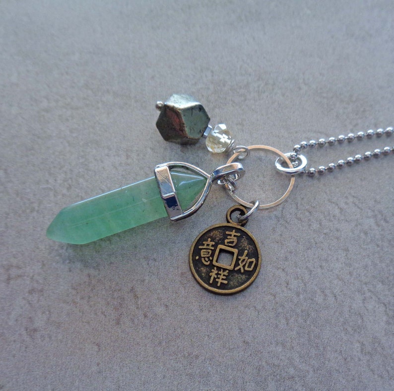 Good Luck Gift / Prosperity Abundance Necklace / Wealth Stones - Etsy