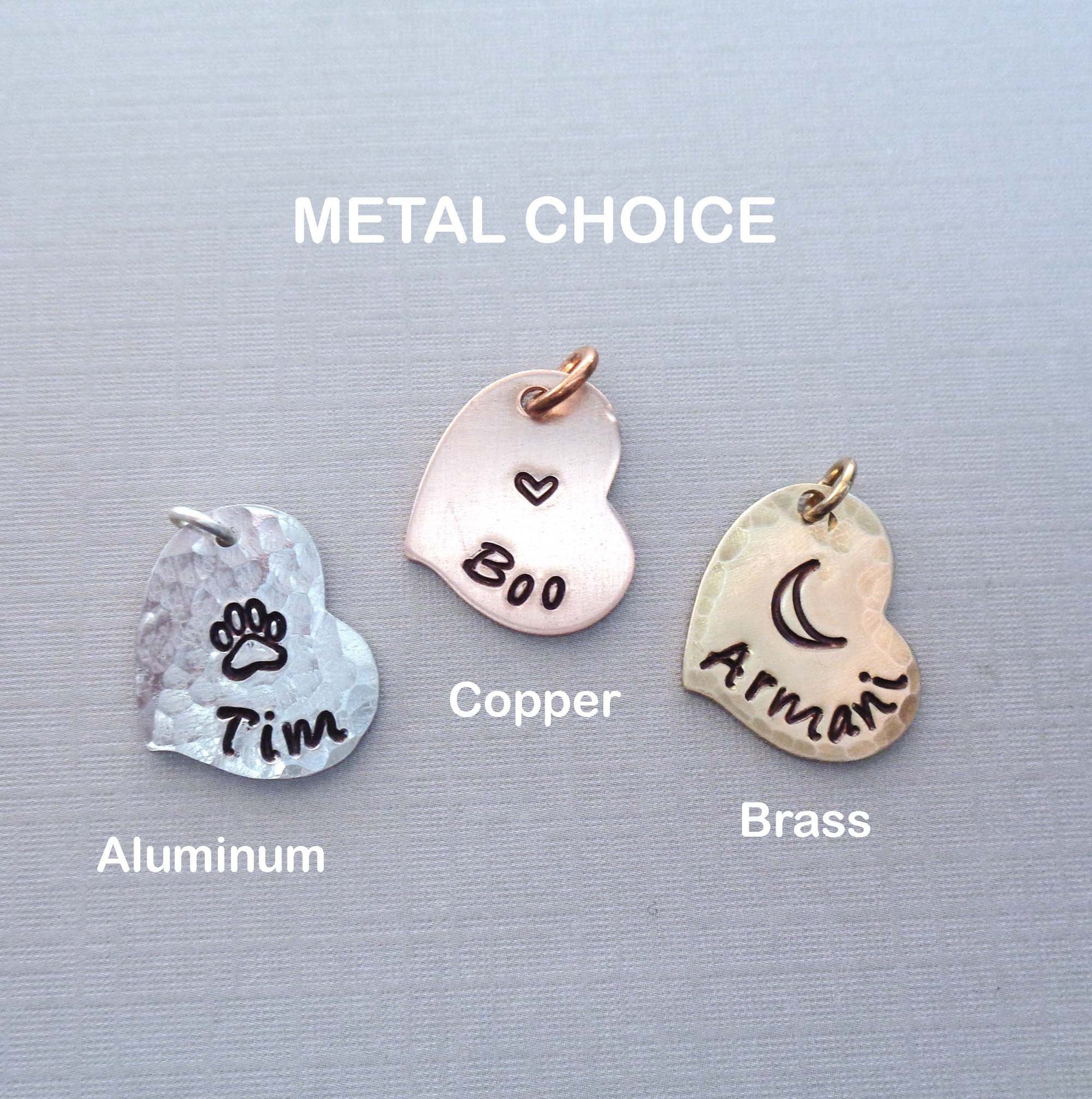 Add-on Personalized Heart / Personalized Heart Charm / Custom - Etsy