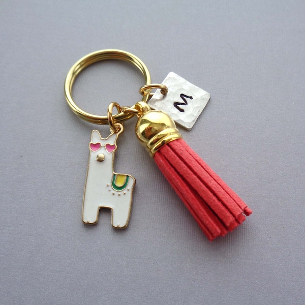 Llama Custom Keychain - Etsy
