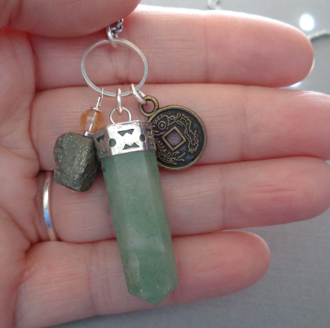 Good Luck Gift / Prosperity Abundance Necklace / Wealth Stones | Etsy