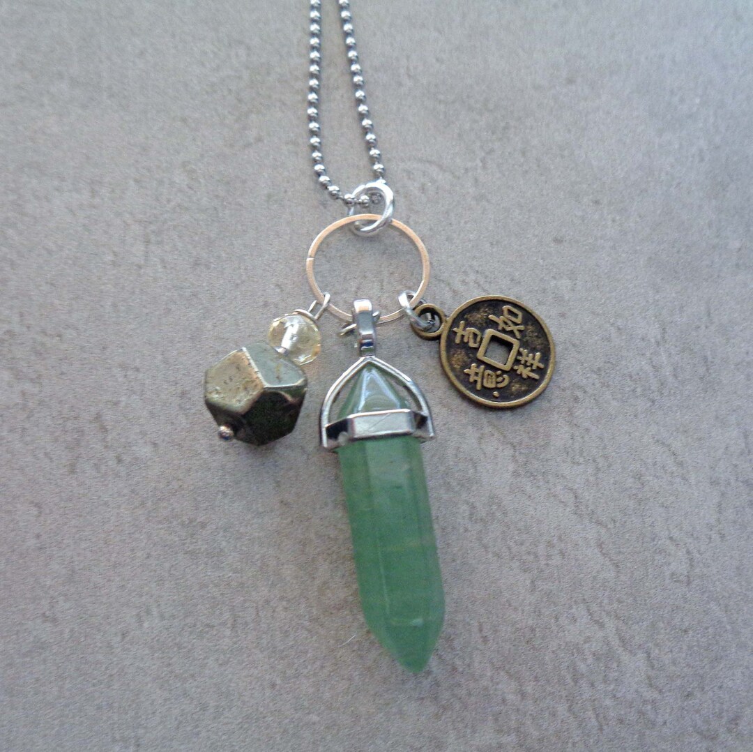 Good Luck Gift / Prosperity Abundance Necklace / Wealth Stones - Etsy