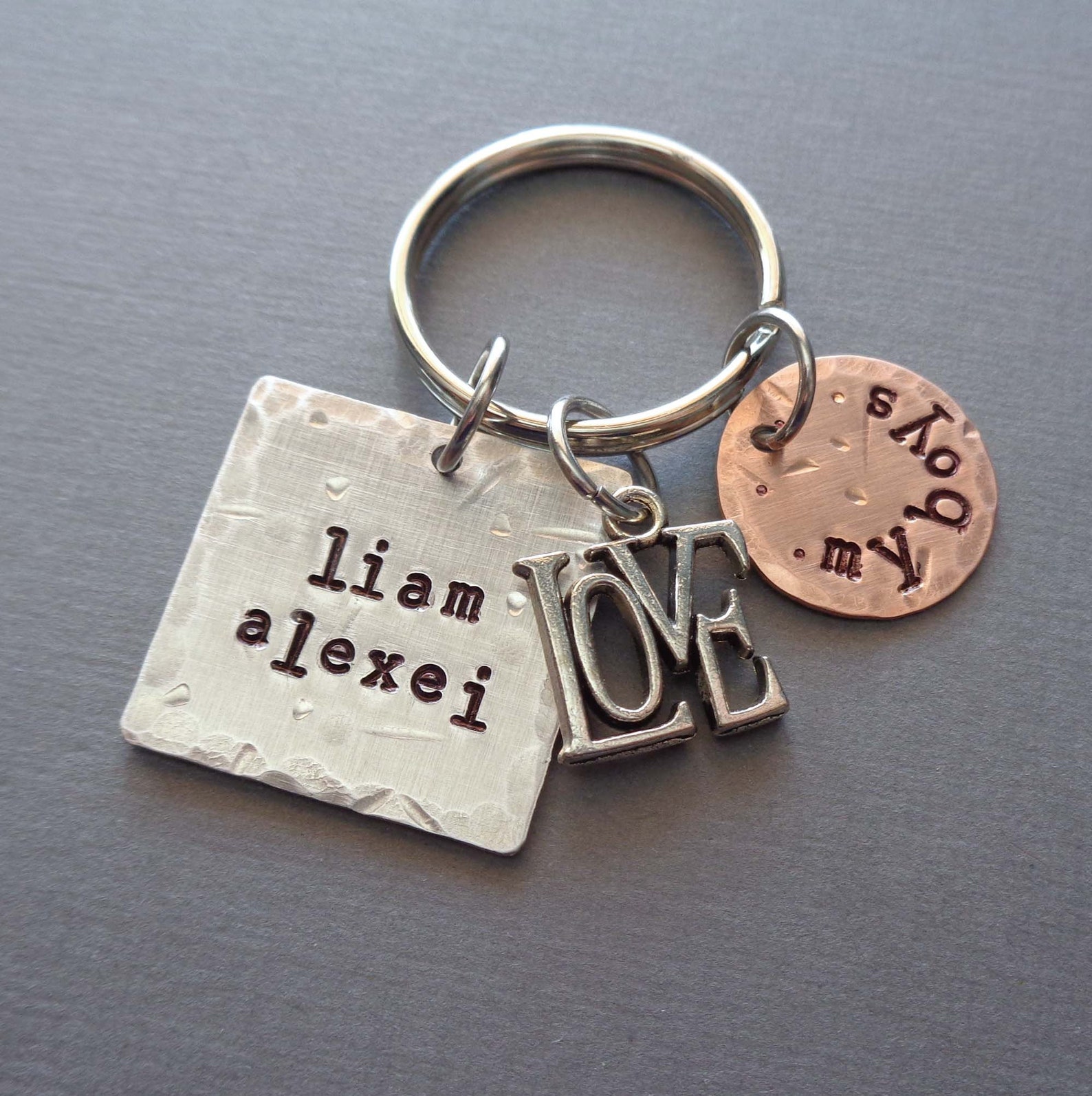My Boys Keychain Love My Girls Personalized Mom Gift Love - Etsy