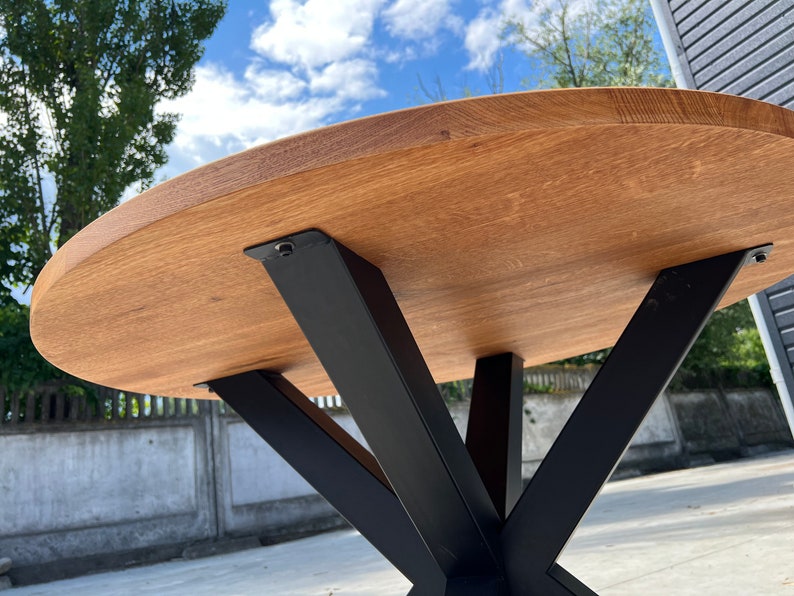 Dining Table, Oak Table, Round Dining Table, Wooden Table, Dining Oak ...