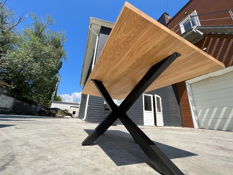 Dining Table, Oak Table, Conference Table, Wooden Table, Spider Legs ...