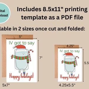 Funny Healthcare Medical Holiday Printable Christmas Card for Doctors ...