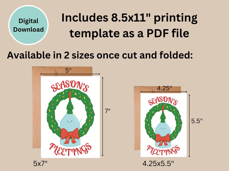 Funny Pun Healthcare Medical Holiday Printable Christmas Card for ...