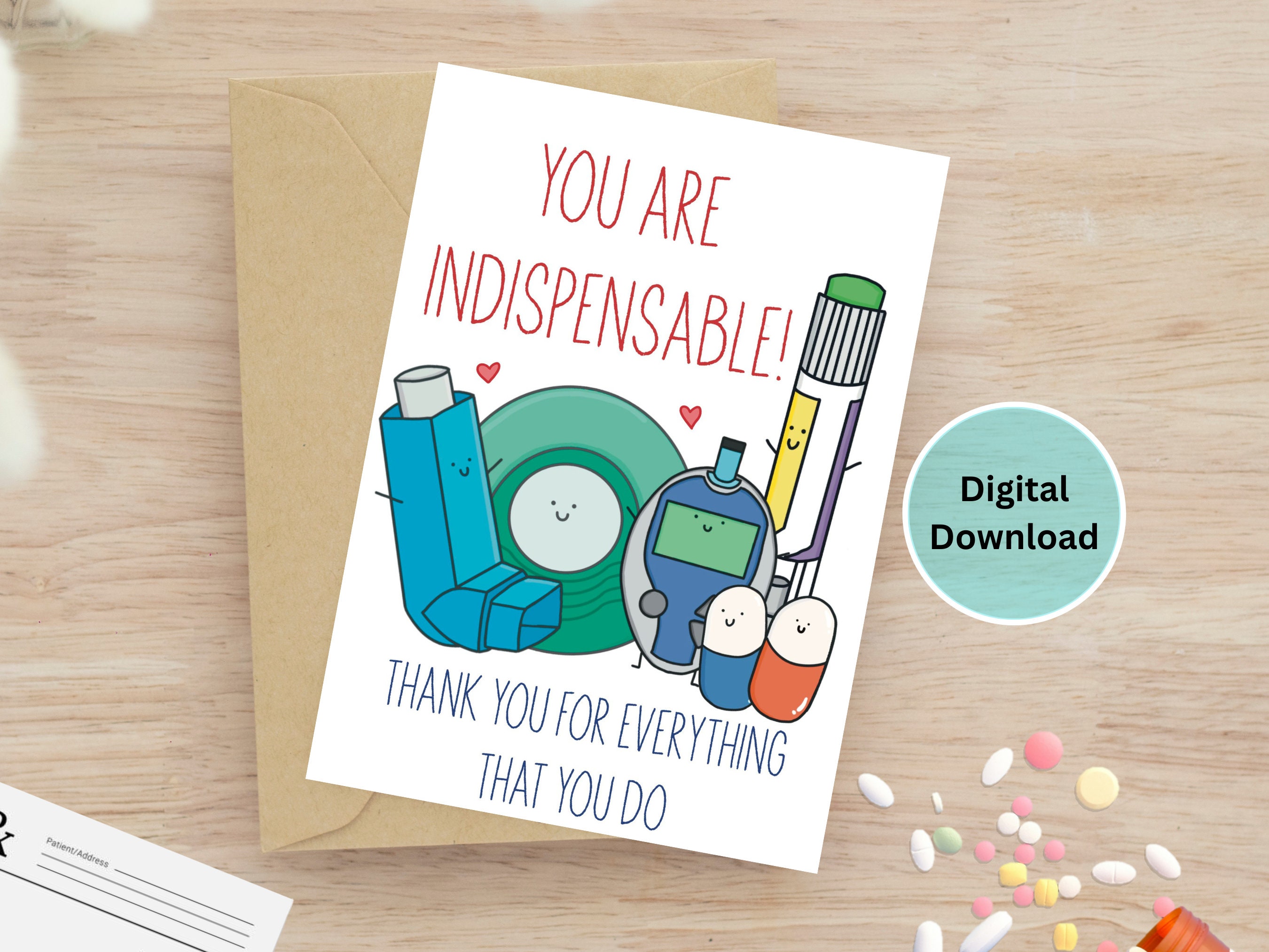 Funny Healthcare Thank You Card: Medical Staff Appreciation (digital ...