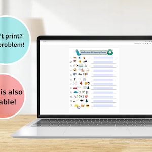 Medication Pictionary Printable Game for Nursing Week, Teaching ...