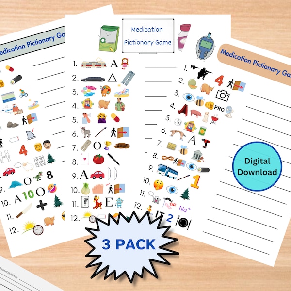 Medical Pictionary Game - Etsy