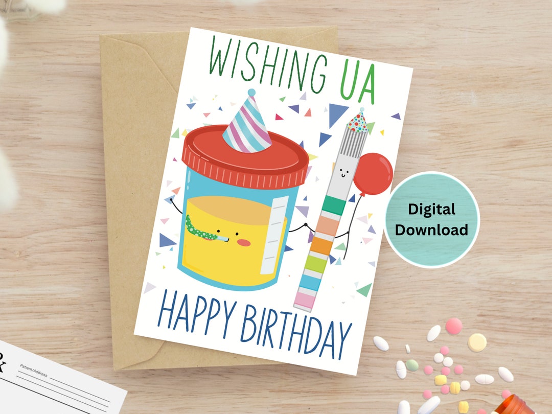 Funny Printable Medical Birthday Card for Doctors, Nurses, Lab Techs ...