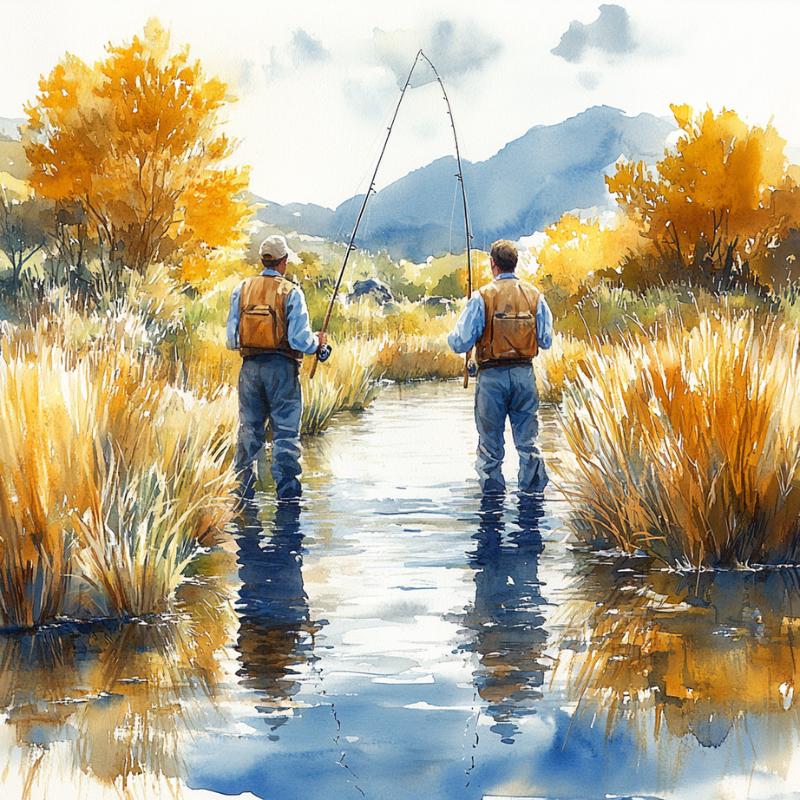 Fishing Clipart Set - 200 PNG, Boat Landscape, Watercolor - High ...