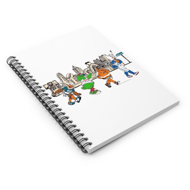 Philadelphia Sports Mascots Notebook Featuring All Four Iconic ...