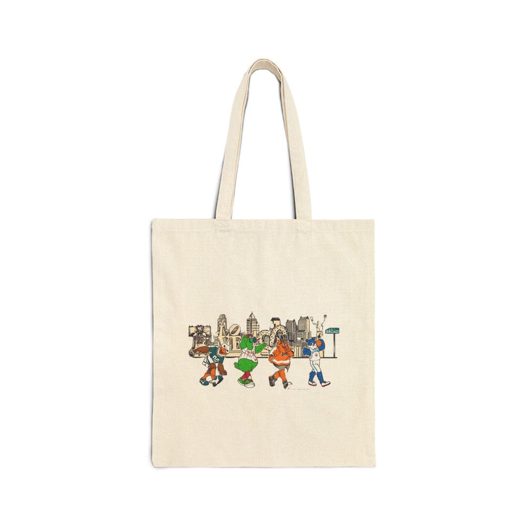 Philadelphia Sports Mascots Tote Bag - Featuring All Four Iconic ...