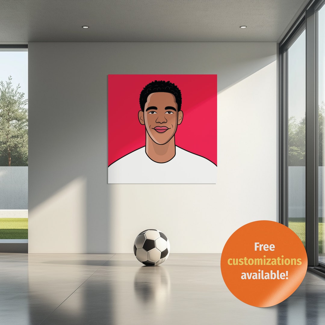 Jamal Musiala Football Poster | Digital Download | PDF Art Print in A3 ...