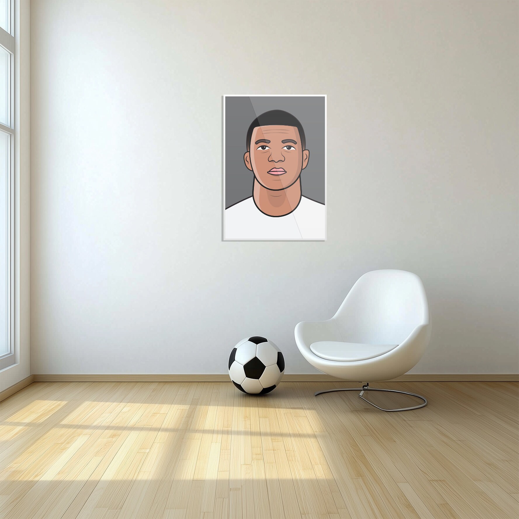 Kylian Mbappé Football Poster | Digital Download | PDF Art Print in A3 ...