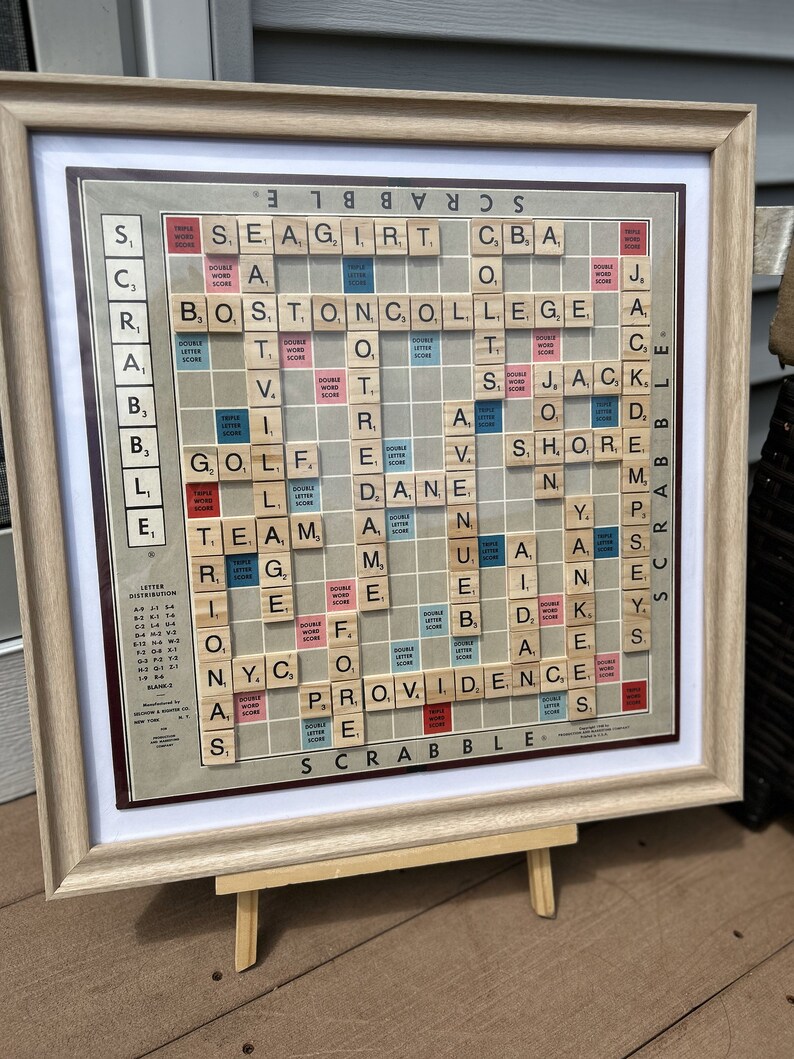 Customized Vintage Framed Scrabble Boards - Etsy