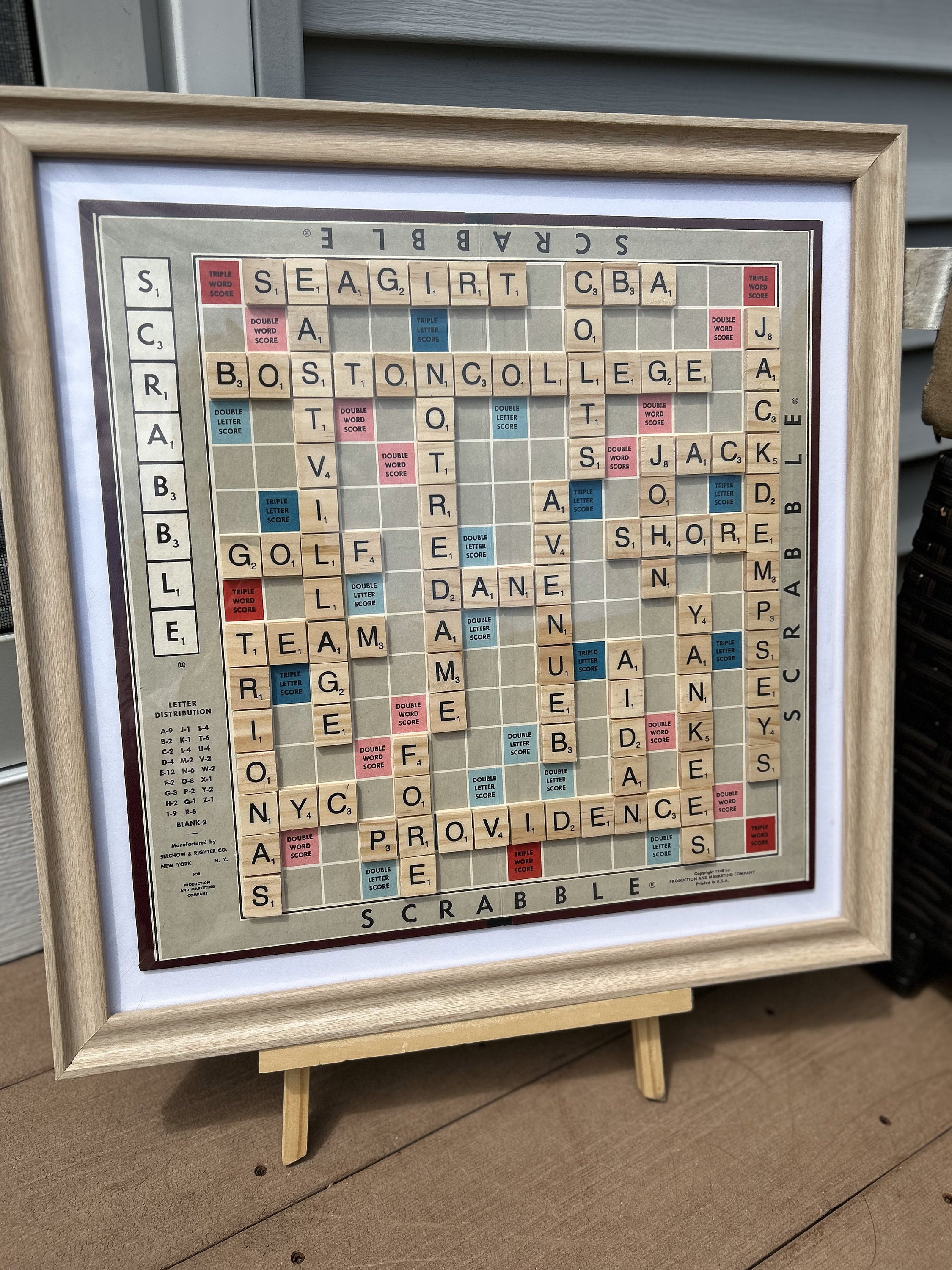 Customized Vintage Framed Scrabble Boards - Etsy