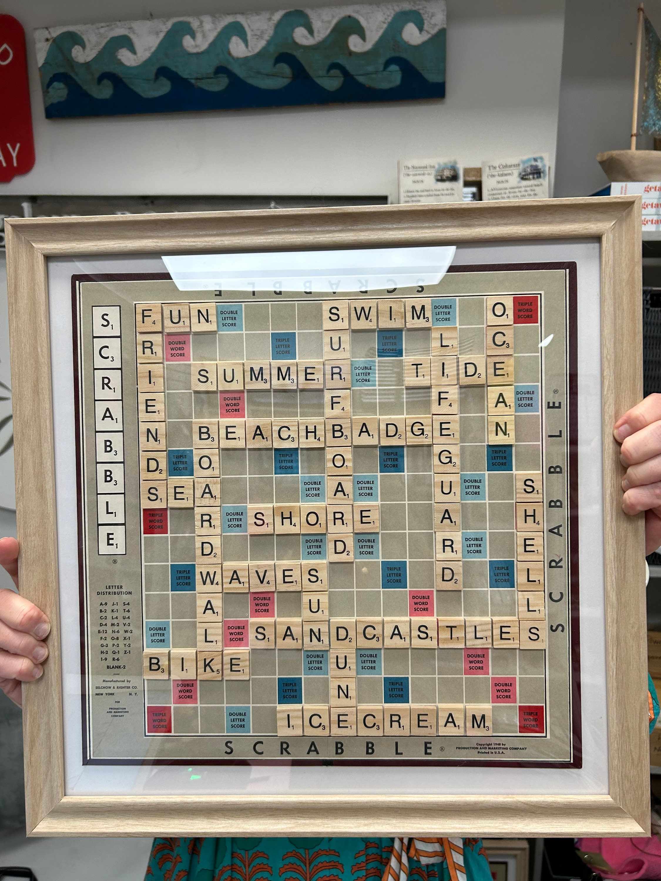 Customized Vintage Framed Scrabble Boards - Etsy