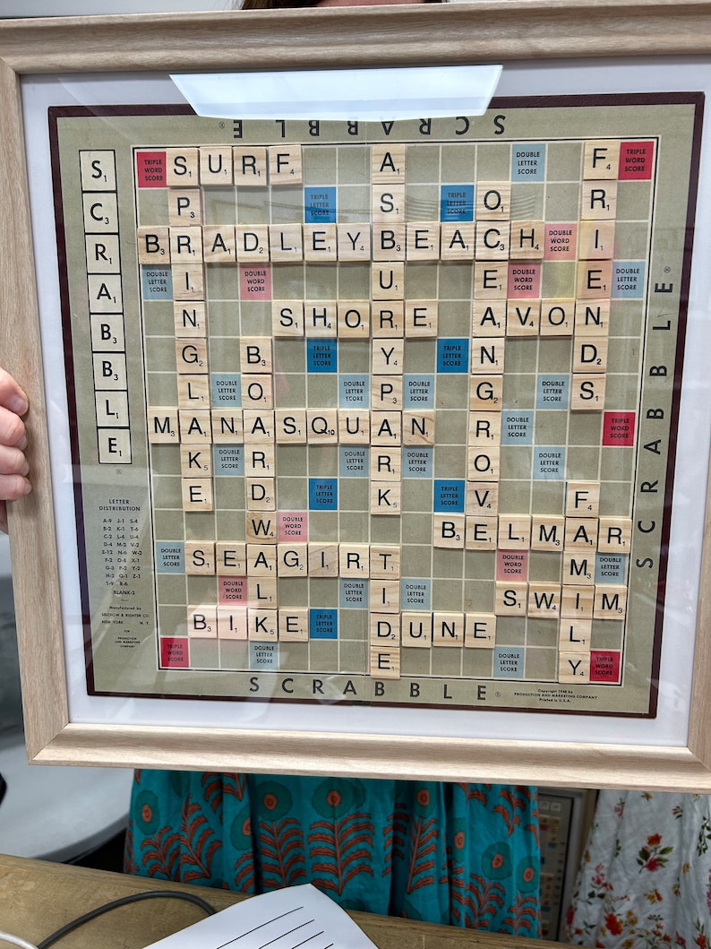 Customized Vintage Framed Scrabble Boards - Etsy