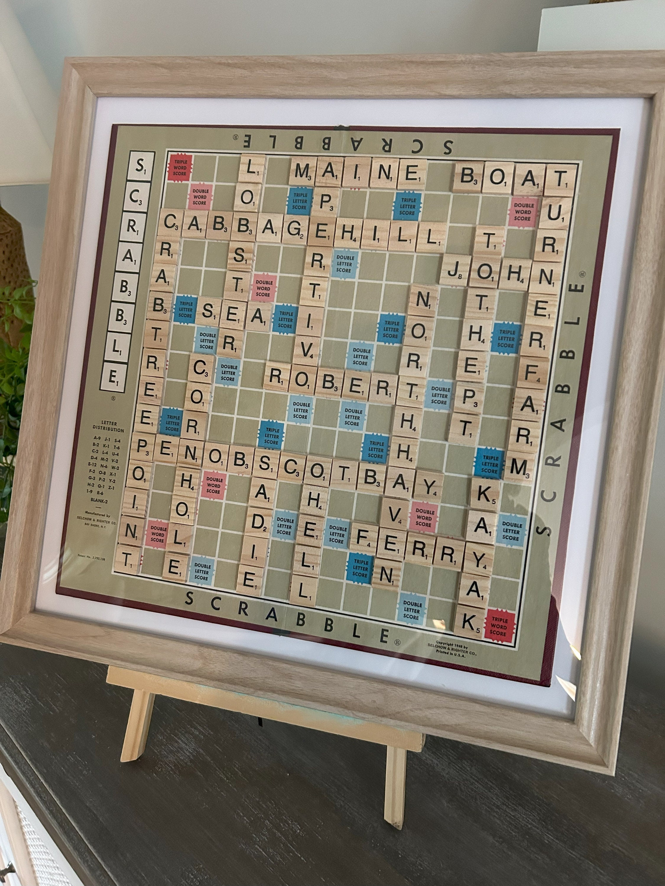 Customized Vintage Framed Scrabble Boards - Etsy