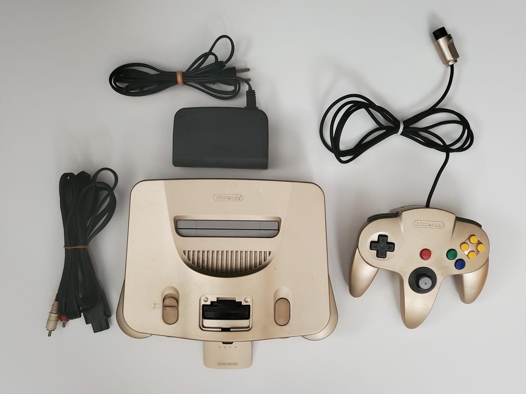 Restored Gold Nintendo 64 Console Bundle Tested & Works - Etsy