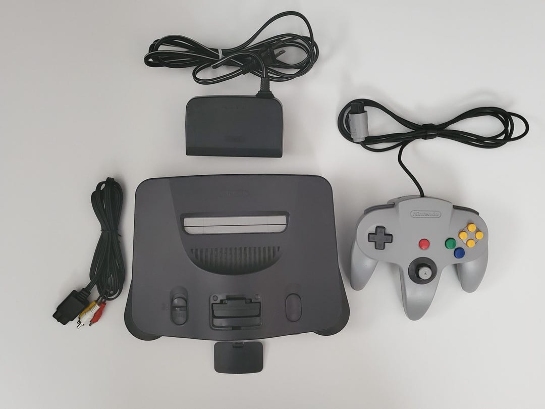 Restored Charcoal Nintendo 64 Console Bundle - Tested & Works - Etsy