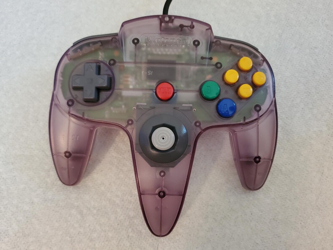 Atomic Purple Nintendo 64 Controller Authentic OEM W/tight Rebuilt ...