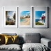 Greek Island Beach Wall Art Set, Digital Wall Art, Sea Photography, Sea ...