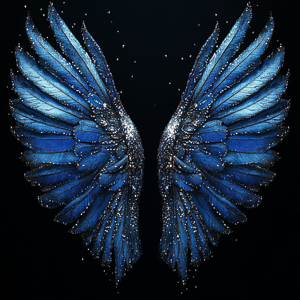 Sapphire Angel Wings Backdrops - Etsy