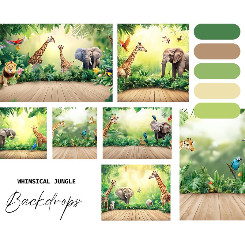 Jungle Backdrop - Etsy