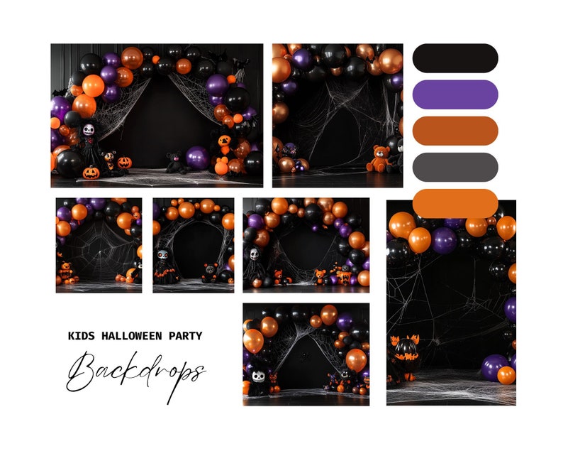 Kids Halloween Backdrops - Etsy