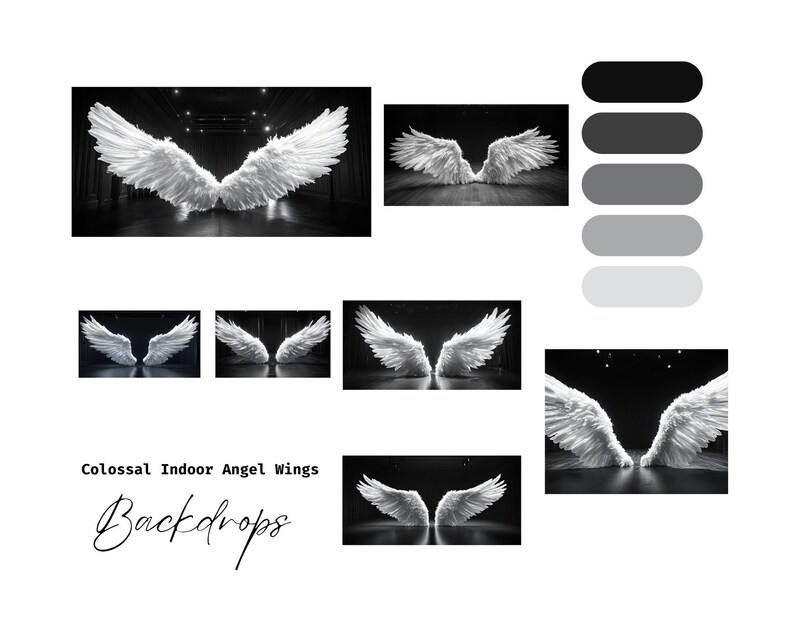 Colossal Indoor Angel Wings - Etsy