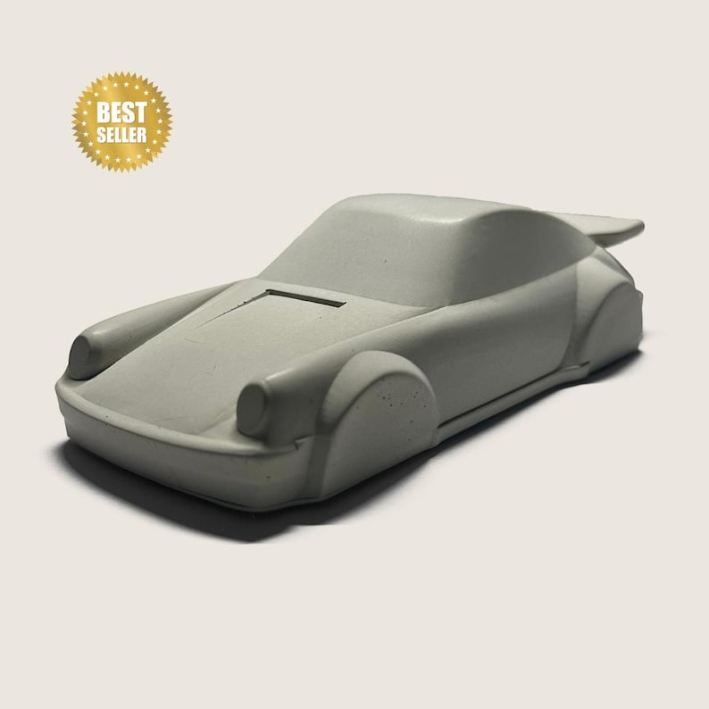 Porsche 911 Concrete Model – Modern Office Decor, Minimalist Desk Art ...
