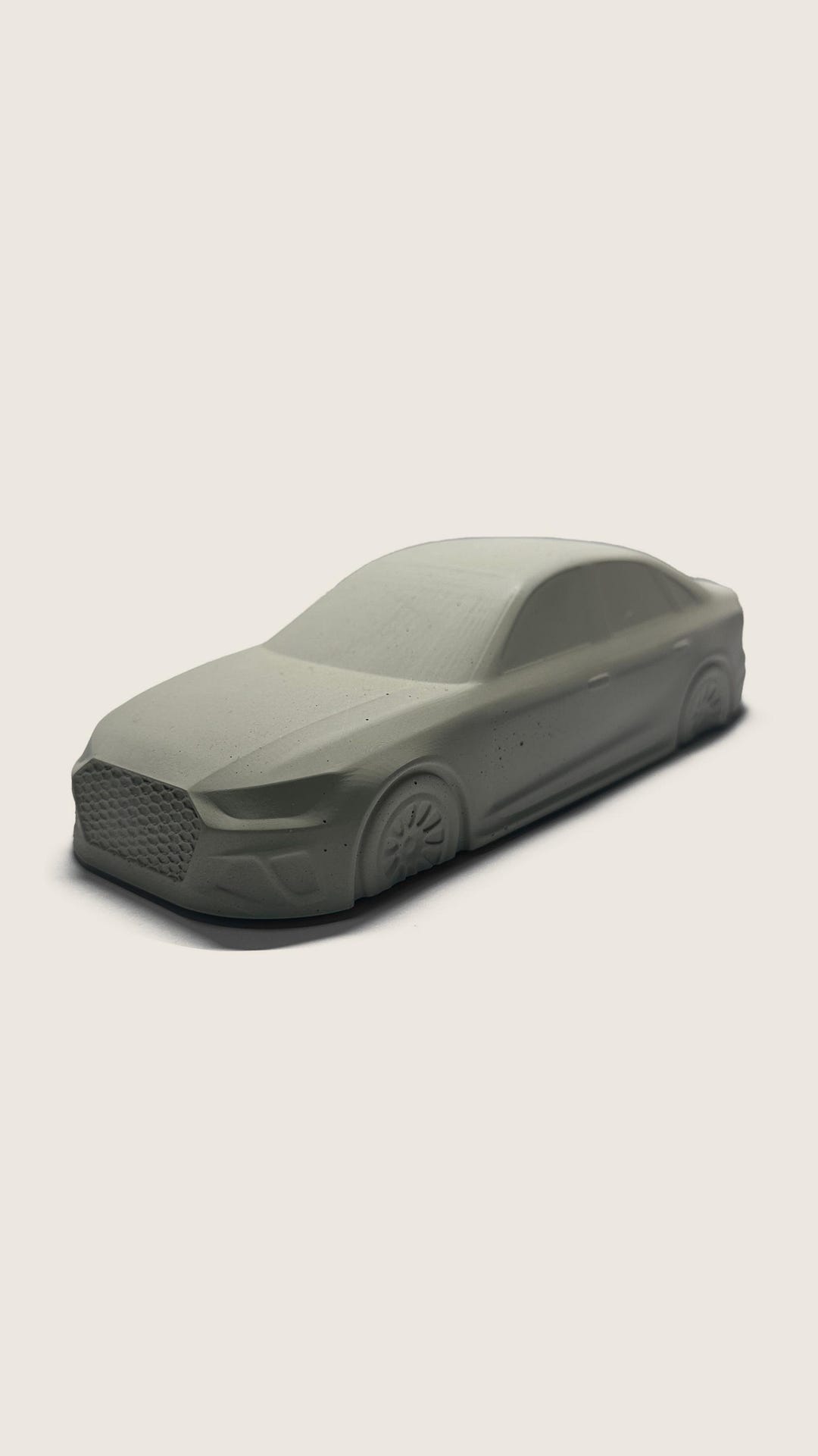 Audi S4 Concrete Sculpture - Modern Desk Decor, Minimalist Car Display ...