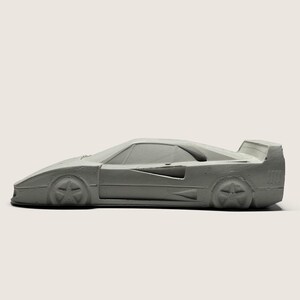 Ferrari F40 Concrete Model – Handmade Desk Art, Collector Decor, Modern ...