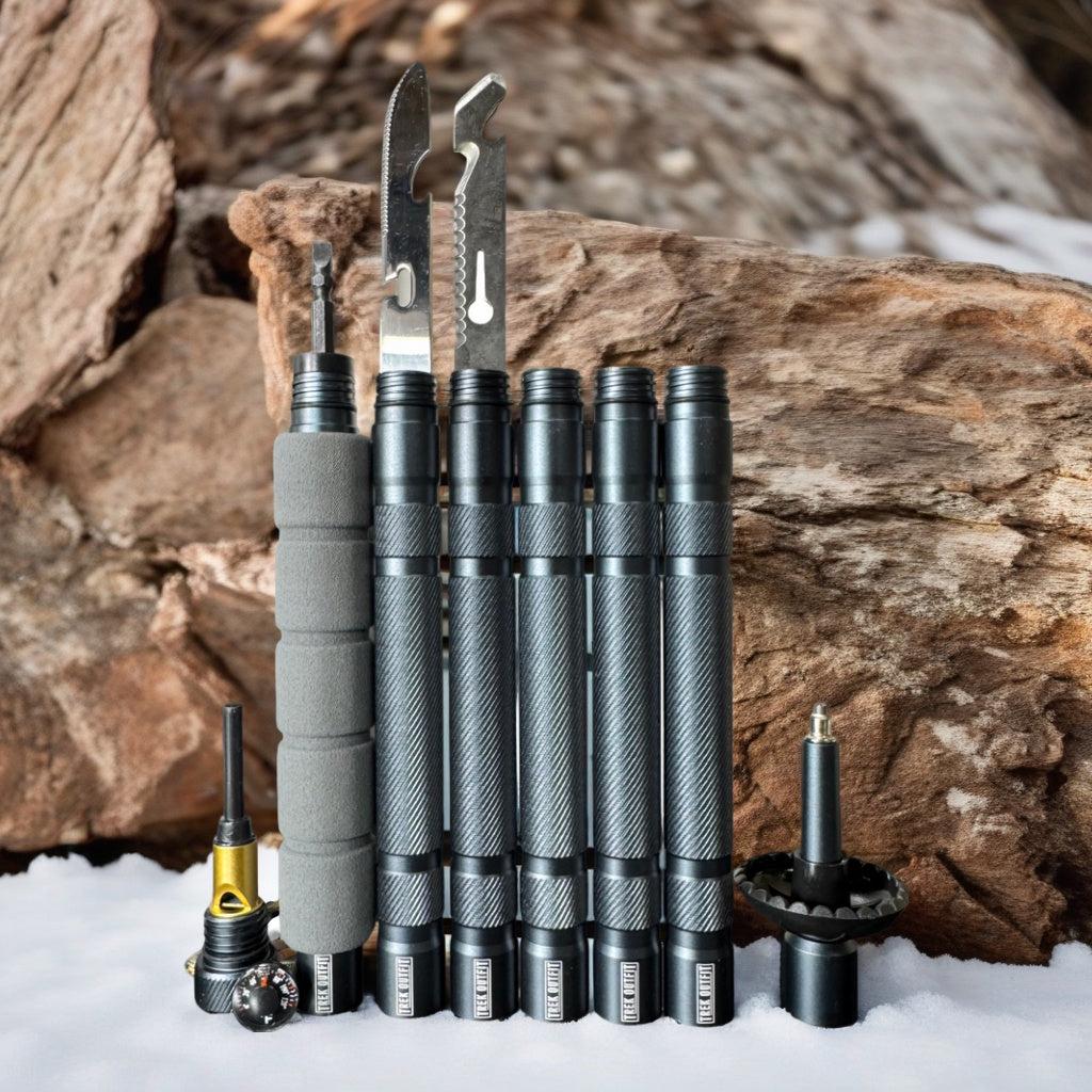 Trek Outfit 17-in-1 Tactical Trekking Poles With Survival Tools and ...