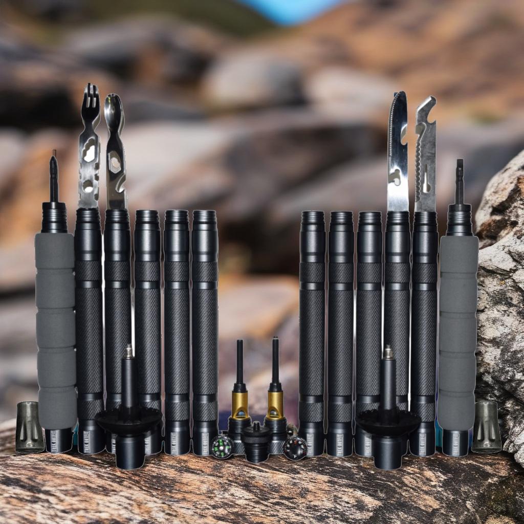Trek Outfit 17-in-1 Tactical Trekking Poles With Survival Tools and ...