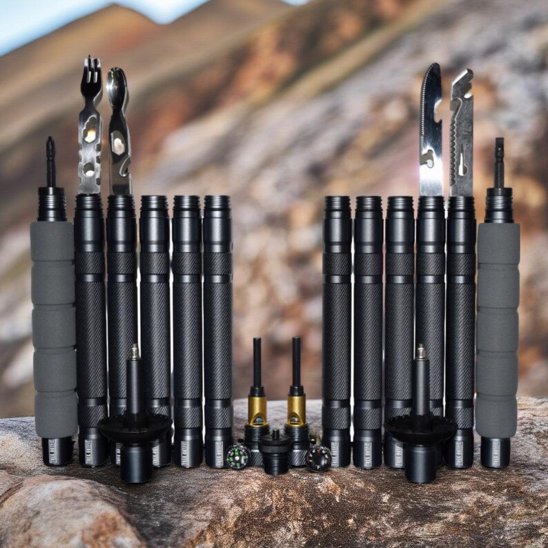 Trek Outfit 17-in-1 Tactical Trekking Poles With Survival Tools and ...