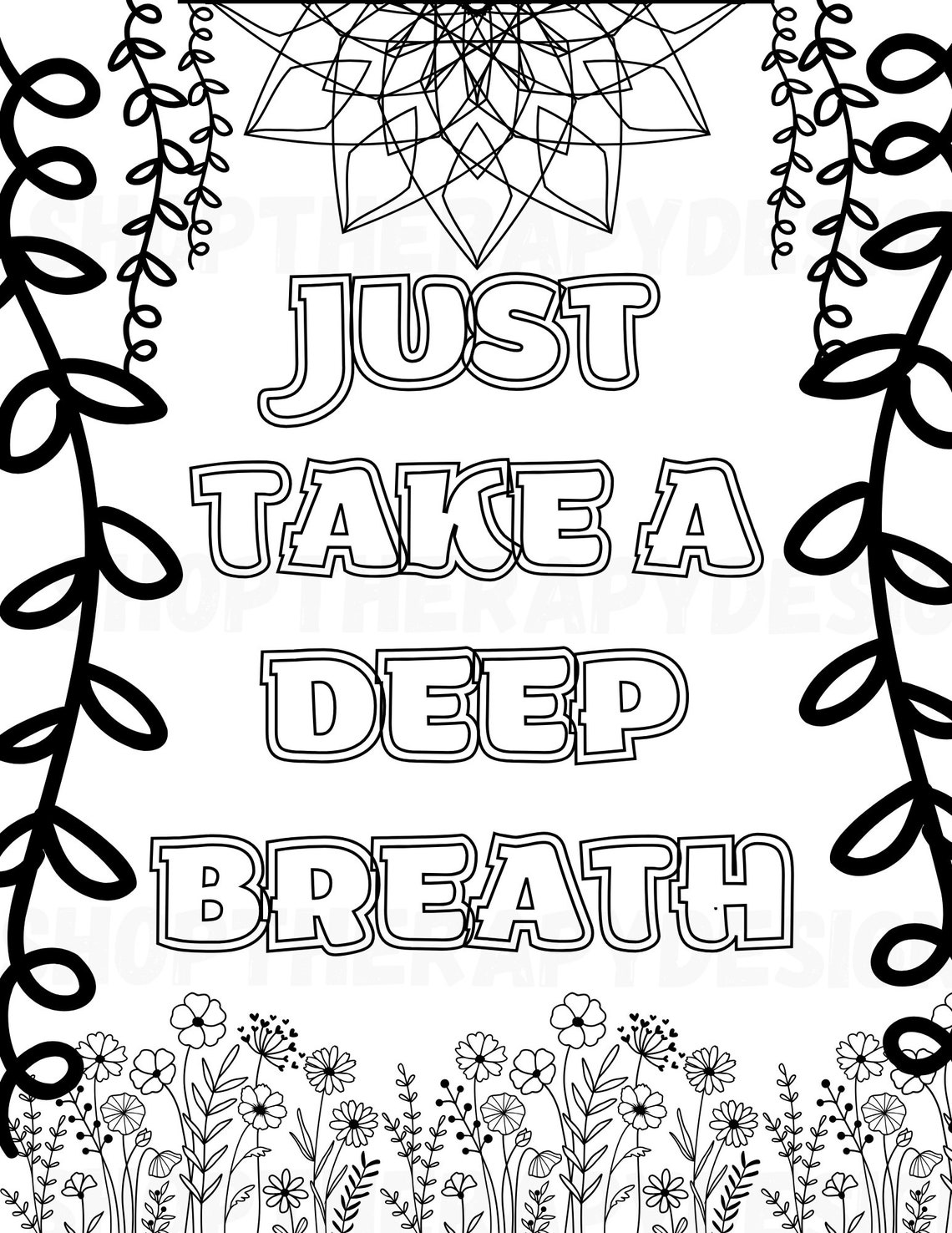 Adult Digital Coloring Book Printable Coloring Sheets for Teens and ...