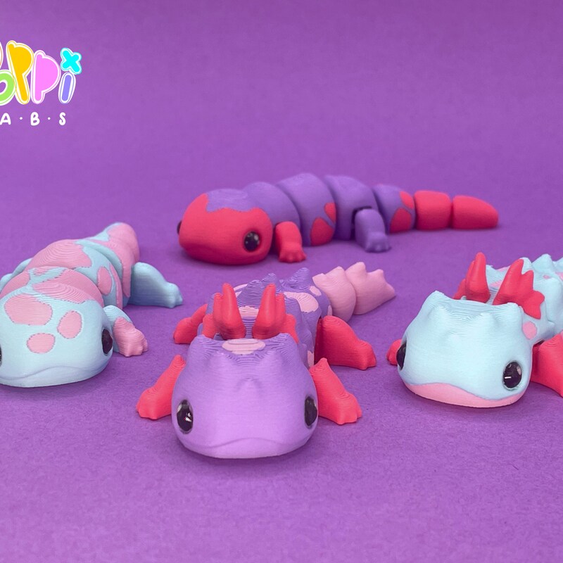 3d Printed Salamander Fidget - Etsy