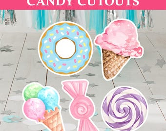 Printable Candyland Party Directional Sign, Ice Cream Birthday, Candy ...