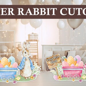 Peter Rabbit Cutout | Easter Decor | Bunny Birthday| Easter Signs - Etsy