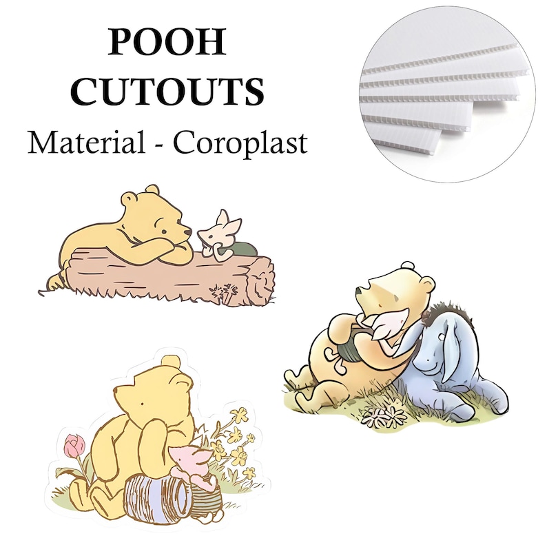 Winnie the Pooh Cutout Set: Baby Shower Party Decor - Etsy