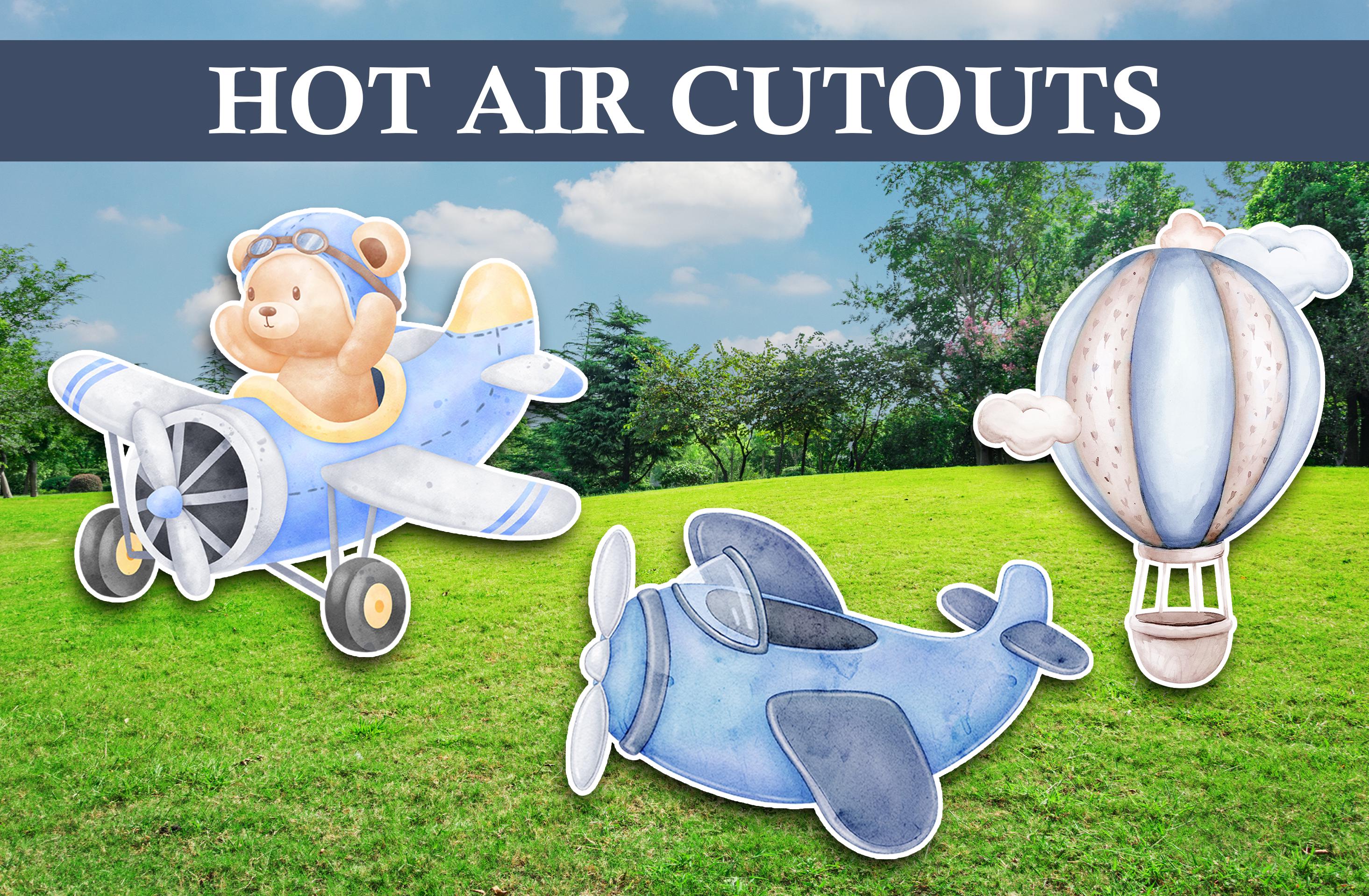 Hot Air Balloon & Airplane Party Cutouts: Adventure Theme Decor - Etsy