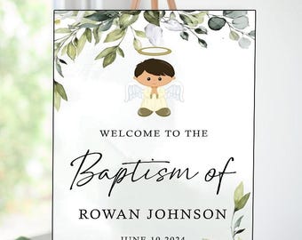 Baptism Personalized Welcome Sign Board | Welcome Sign Board for First ...