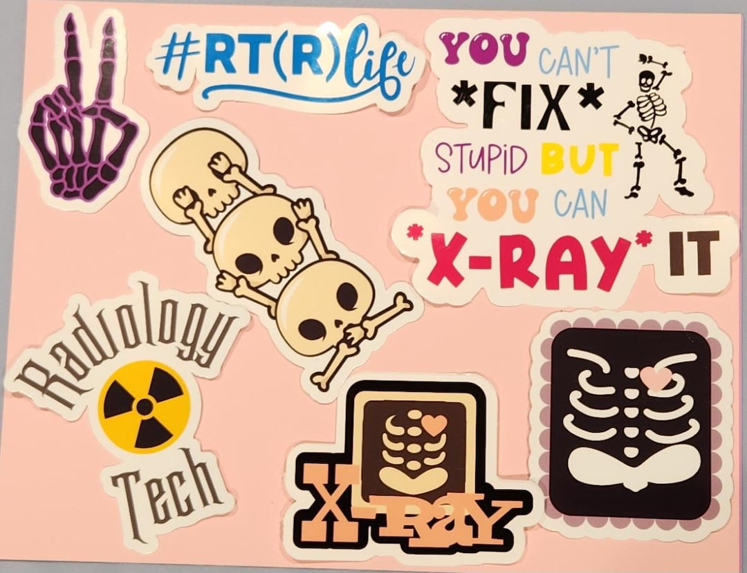 Radiology Stickers, X-ray Tech, Radiologic Technologist *waterproof* - Etsy
