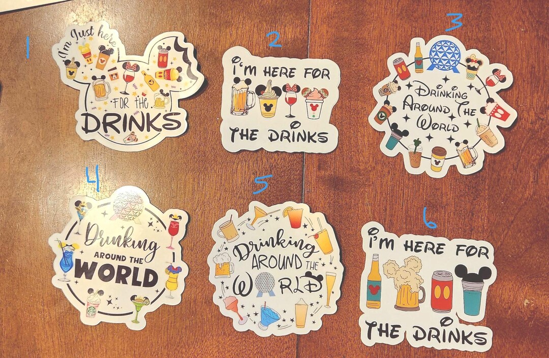 Drinking Around the World/i'm Here for the Drinks, WDW Waterproof ...