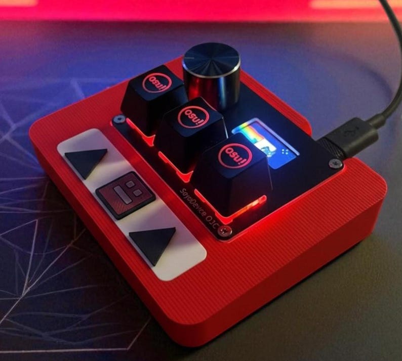STL File Osu Geometry Dash 3D Printed Keypad Stand, Compatible O3C Qwq ...