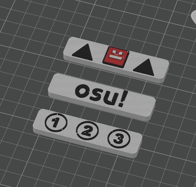 STL File Osu Geometry Dash 3D Printed Keypad Stand, Compatible O3C Qwq ...